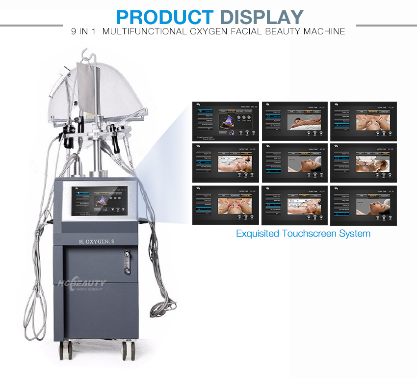 9 in 1 Spa Multifunction Rf Oxygen Skin Treatment Machine G882A